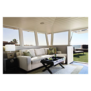 Lifeguard Tower Home - Beach Style - Family Room - Los Angeles - by ...