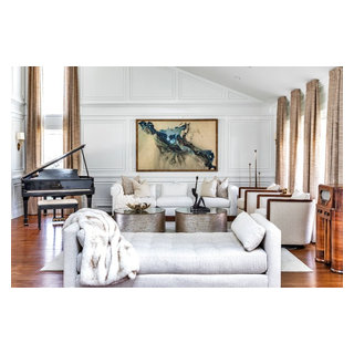 Living Room & Dining Room Design - Traditional - Family Room - New York ...