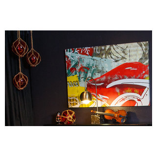 Living with a flare - Modern - Family Room - Seattle - by Ariana ...