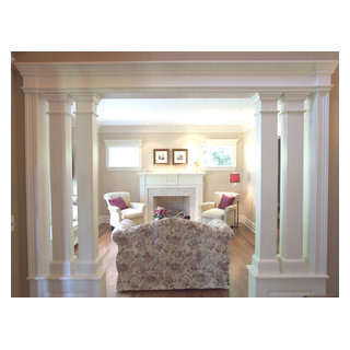 Low Walls/Interior Columns - Traditional - Family Room - New York - by ...