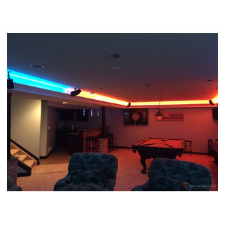 Man Cave Game Room LED Lighting - Contemporary - Family Room - Seattle ...
