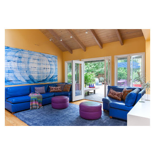 Menlo Park - Éclectique - Salle de Séjour - San Francisco - par Fannie ...