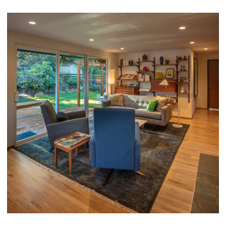 Mid-Century Modern Phased Remodel - Midcentury - Family Room - Seattle ...