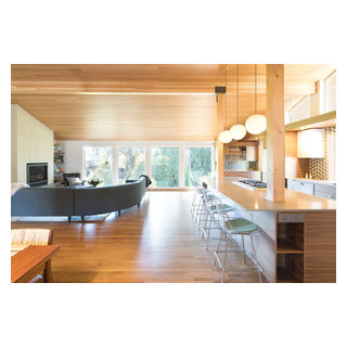 Mid-Century Raised Ranch Remodel - Retro - Sala de estar - Seattle - de ...