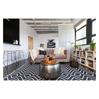 Midtown Loft - Transitional - Family Room - Los Angeles - by WAKE ...