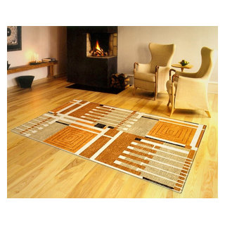 Mission/Prairie Style Custom Rugs - Midcentury - Family Room - Richmond ...
