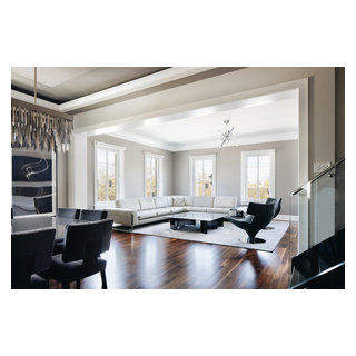 Modern Glam Custom Home - Modern - Family Room - Chicago - by ...