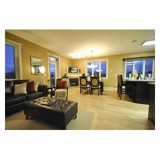 Mountain Lodge Style Condos in Hinton, AB - Modern - Family Room ...