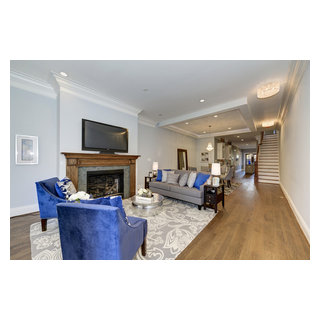 N Columbus St/ Old Town Alexandria/Historic Row Home Renovation - Traditional - Family Room - DC ...