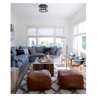 New Jersey Shore Craftsman - Beach Style - Family Room - New York - by ...