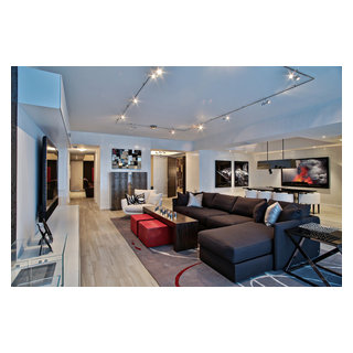 NFL Players Residence - Contemporary - Family Room - Miami - by Miriam ...