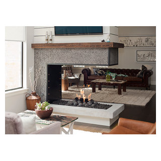 OKC Modern - Modern - Living Room - Oklahoma City - by Oak Leaf Custom ...