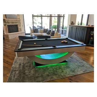 Paradise Valley Modern Pool Table - Mediterranean - Family Room ...