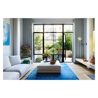 Park Slope Modern Row House - Scandinavian - Family Room - New York ...