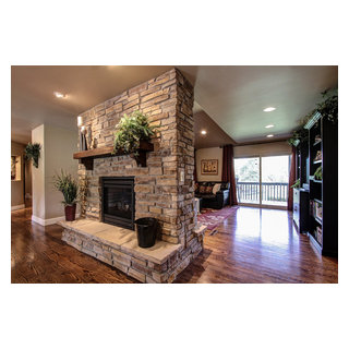 Parker, CO. Kitchen and fireplace remodel - Traditional - Family Room ...