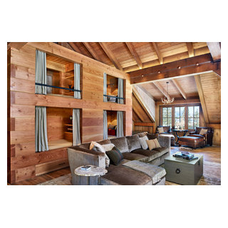 Private Ranch - Rustic - Family Room - Denver - by Eve's Creations | Houzz