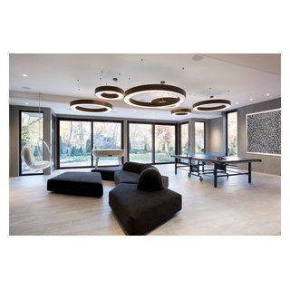 Custom light arrangement - Modern - Family Room - Boston - by Adolfo ...