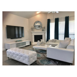 Project Mukka - Contemporary - Family Room - Dallas - by Delaney's ...