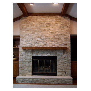 Quartz Fireplace Chase - Traditional - Family Room - Other - by Artisan ...