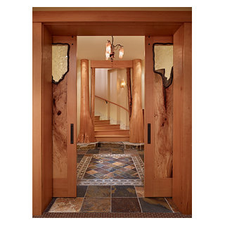 Rec-room Doors of Cedar Haven Home - Contemporary - Family Room ...