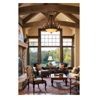 Red Fox Ranch - Rustic - Family Room - Minneapolis - by Peter Eskuche ...