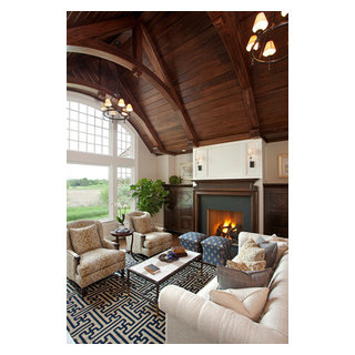 Refined Nantucket Show House - Beach Style - Family Room - Minneapolis ...