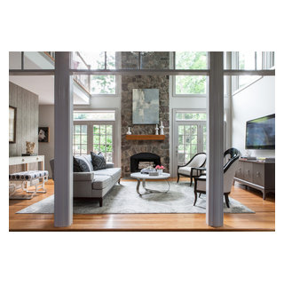 Ridge Road Residence - Contemporary - Family Room - by Safferstone ...