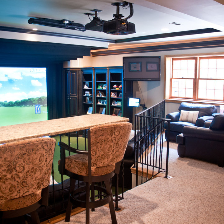 Golf Simulator Room - Photos & Ideas | Houzz