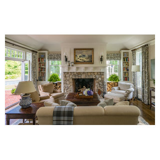 River House - Traditional - Family Room - Boston - by Sally Weston ...