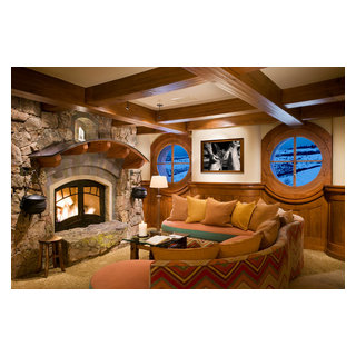 Royal Elk - Traditional - Family Room - Denver - by Beck Building ...