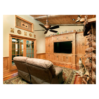 Rustic Kitchen and Den Remodel - Rustic - Family Room - Other - by ...