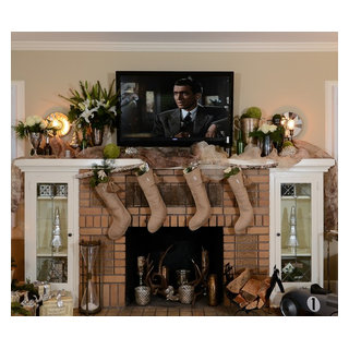 Rustic Luxe Holiday - Traditional - Games Room - Sacramento - by Kerrie ...