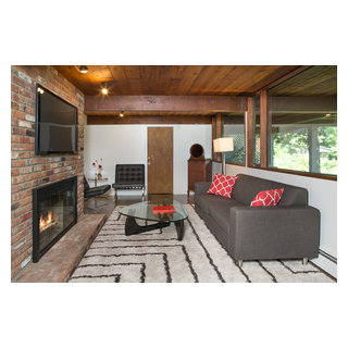 Satori House Millbrook,NY - Midcentury - Family Room - New York - by ...