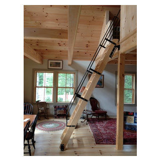 Ship Ladder - Rustic - Family Room - New York - by Acadia Stairs | Houzz