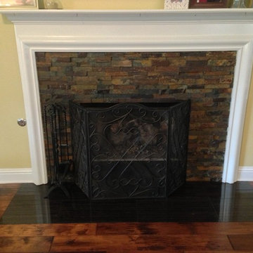 Split Face Stone Fireplace - Photos & Ideas | Houzz
