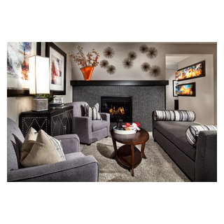Solstice Model Hearth Room - Moderne - Salle de Séjour - Denver - par ...