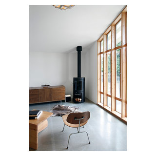 Stable Conversion - Midcentury - Family Room - Seattle - by SHED ...