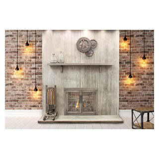Stoll Metal Wall Cladding - Antique White Finish - Industrial - Games ...