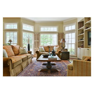 Suburban Home in West Houston - Traditional - Family Room - Houston ...