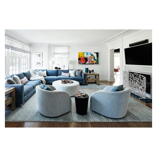Sumptuous in the Suburbs - Transitional - Family Room - New York - by ...