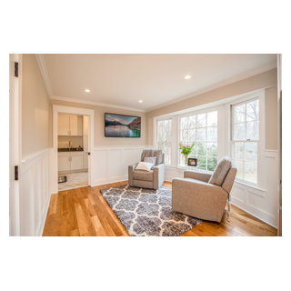 The sitting area used to be a breakfast area, but with the new layout ...