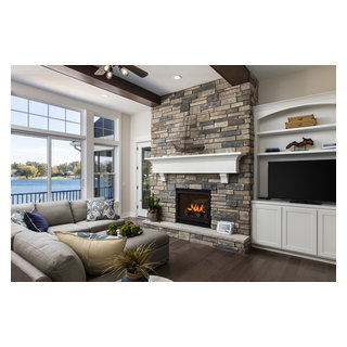 The Willowcrest - 2018 Fall Parade Home - Family Room - Beach Style ...