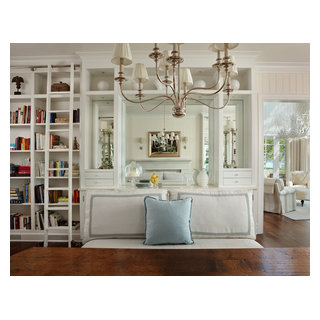 Traditional Coastal Cottage - Lake Michigan - Beach Style - Family Room ...