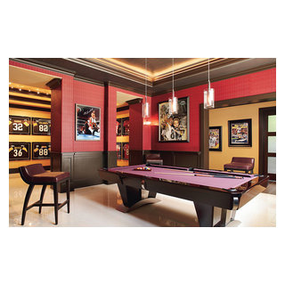 Traditional Media Room - Traditional - Games Room - Atlanta | Houzz UK
