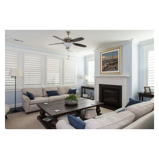 Traditional-Modern Home- Polywood Plantation Shutters-Hidden Tilt ...