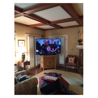 TV Setup in Cabinet - Contemporary - Games Room - DC Metro - by Real ...