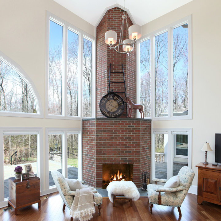 Two Story Fireplace - Photos & Ideas | Houzz