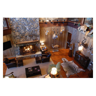 Two-story Trophy Room - Traditional - Family Room - Columbus - by ...