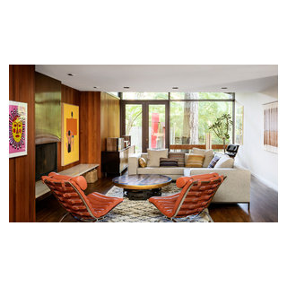 William Fletcher House - Midcentury - Family Room - Portland - by ...