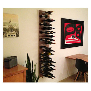 Wine Rack as a Unique Wall Divider - Contemporary - Family Room ...